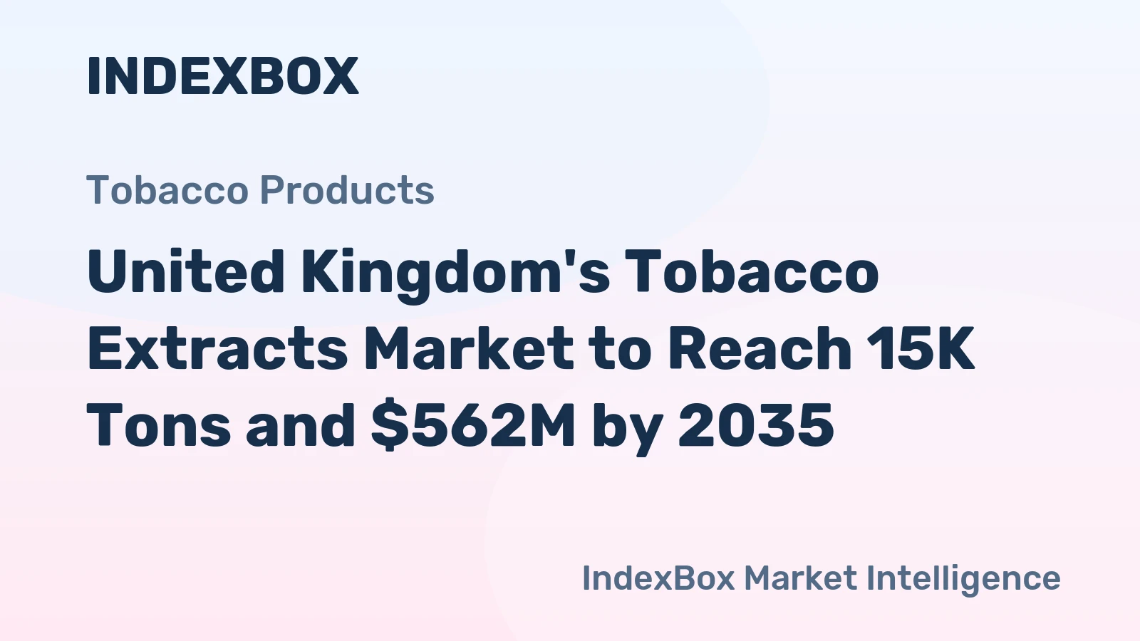 United Kingdom's Tobacco Extracts Market to Reach 15K Tons and $562M by 2035