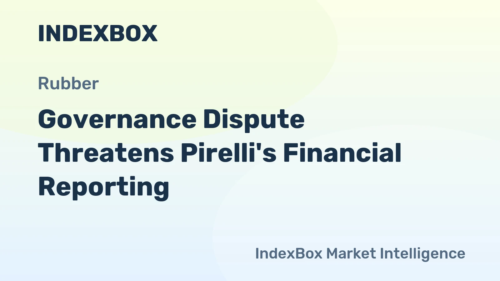 Governance Dispute Threatens Pirelli's Financial Reporting