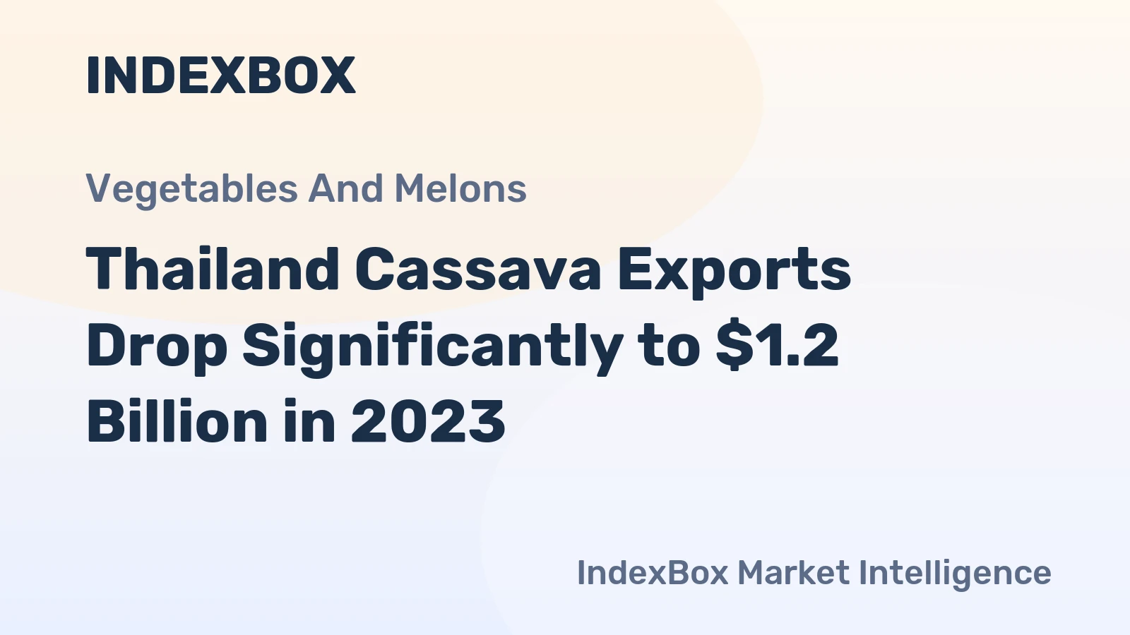 Thailand Cassava Exports Drop Significantly to $1.2 Billion in 2023