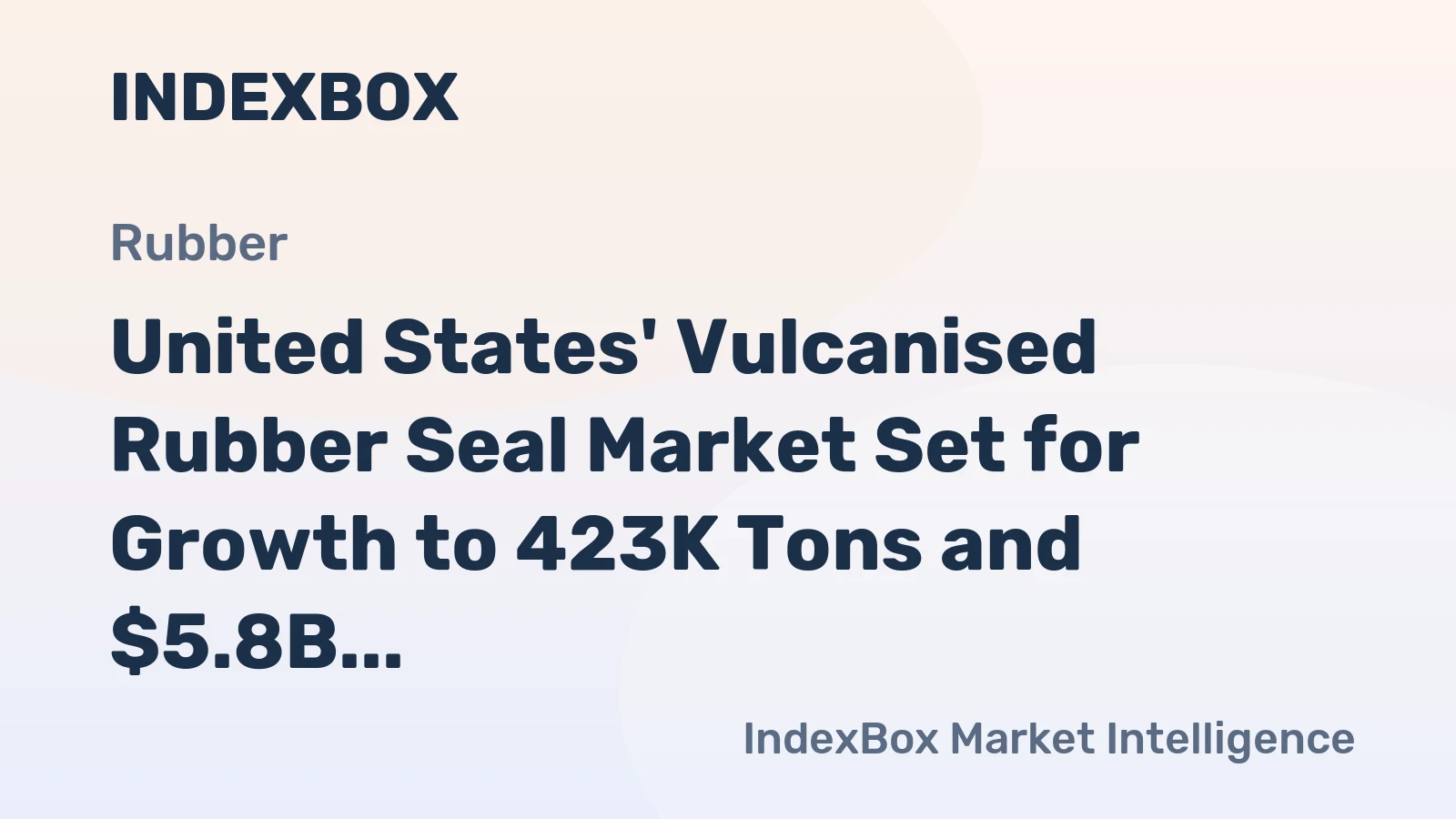 United States' Vulcanised Rubber Seal Market Set for Growth to 423K Tons and $5.8B by 2035
