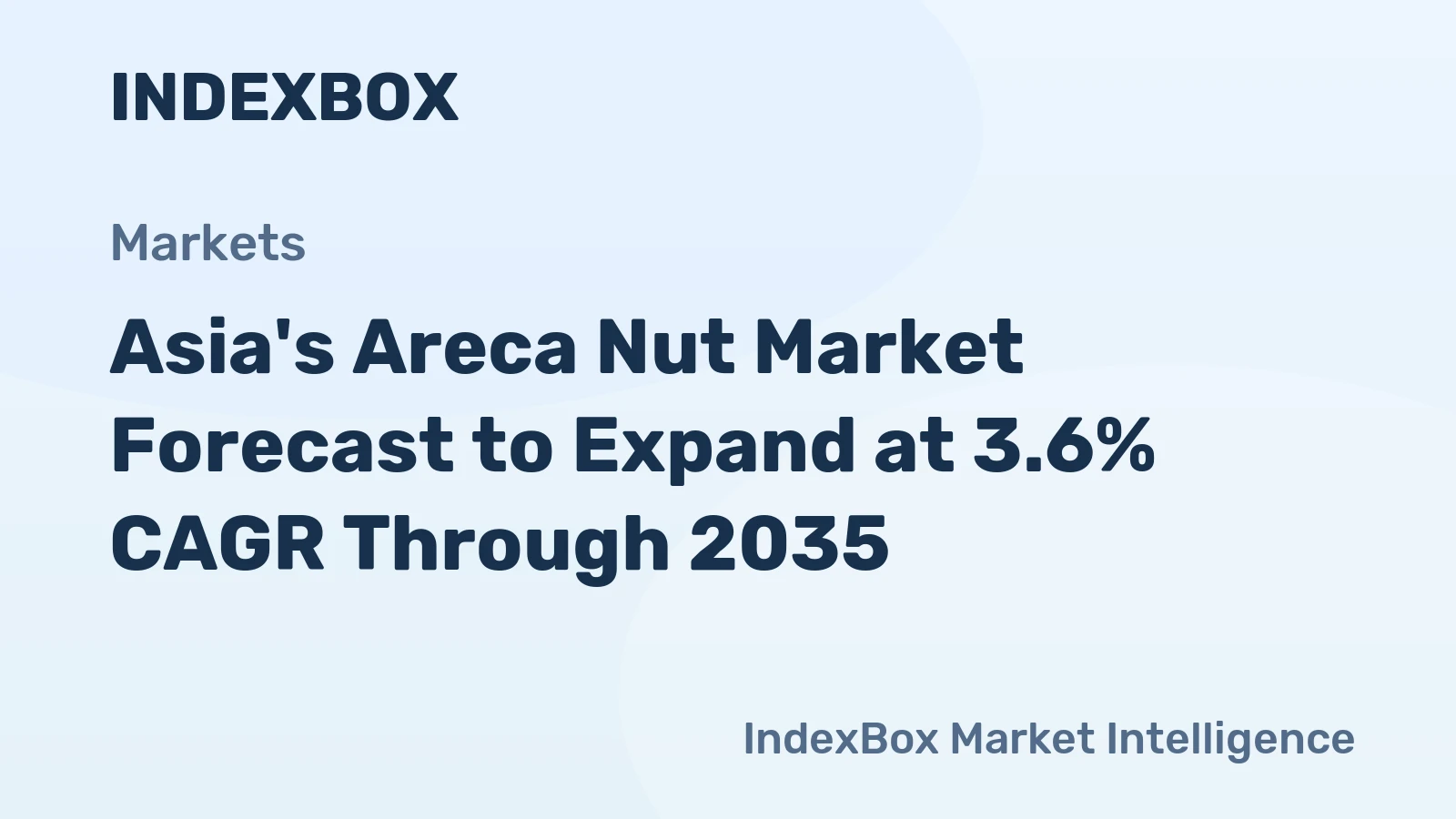 Asia's Areca Nut Market Forecast to Expand at 3.6% CAGR Through 2035