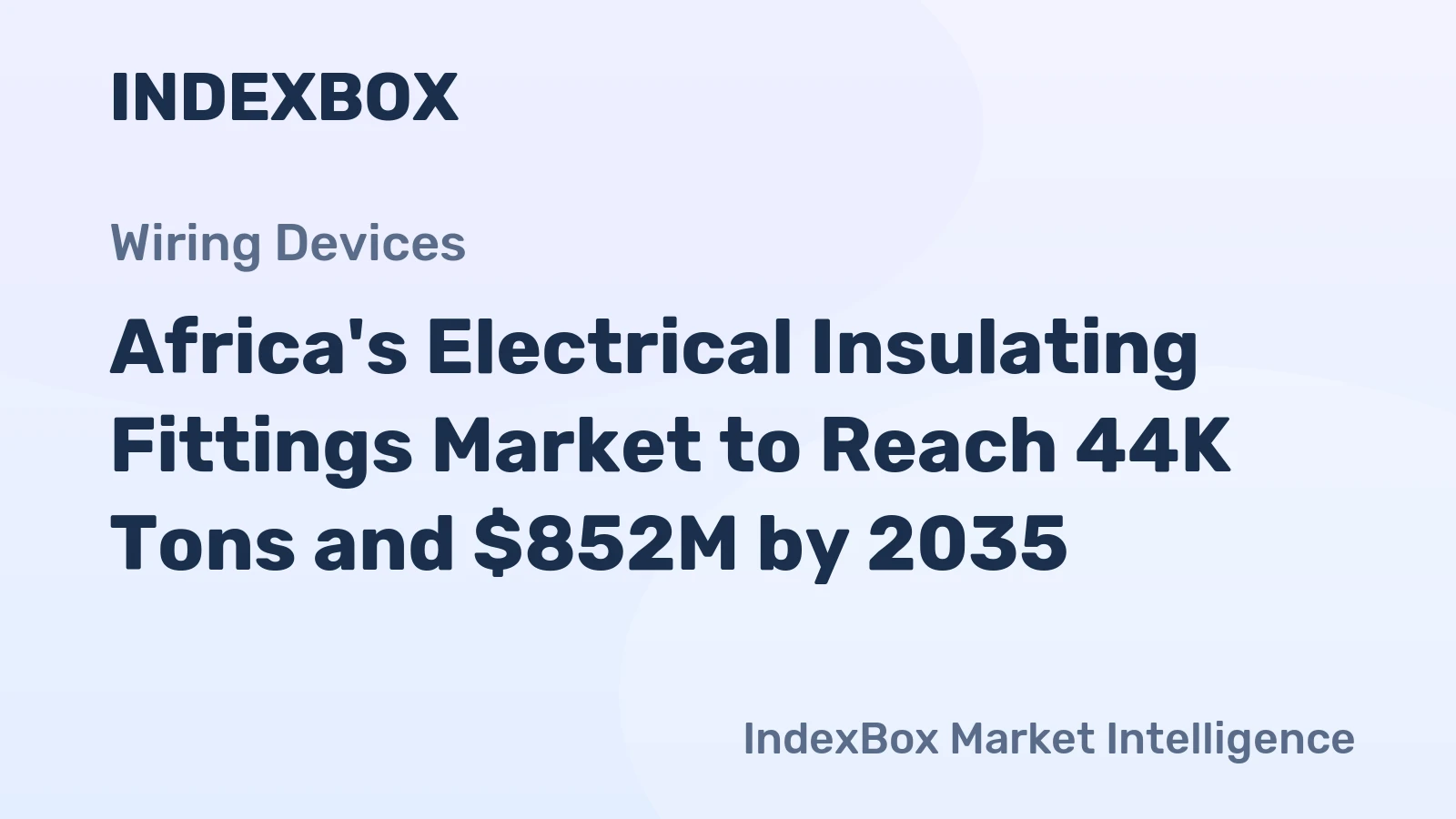 Africa's Electrical Insulating Fittings Market to Reach 44K Tons and $852M by 2035