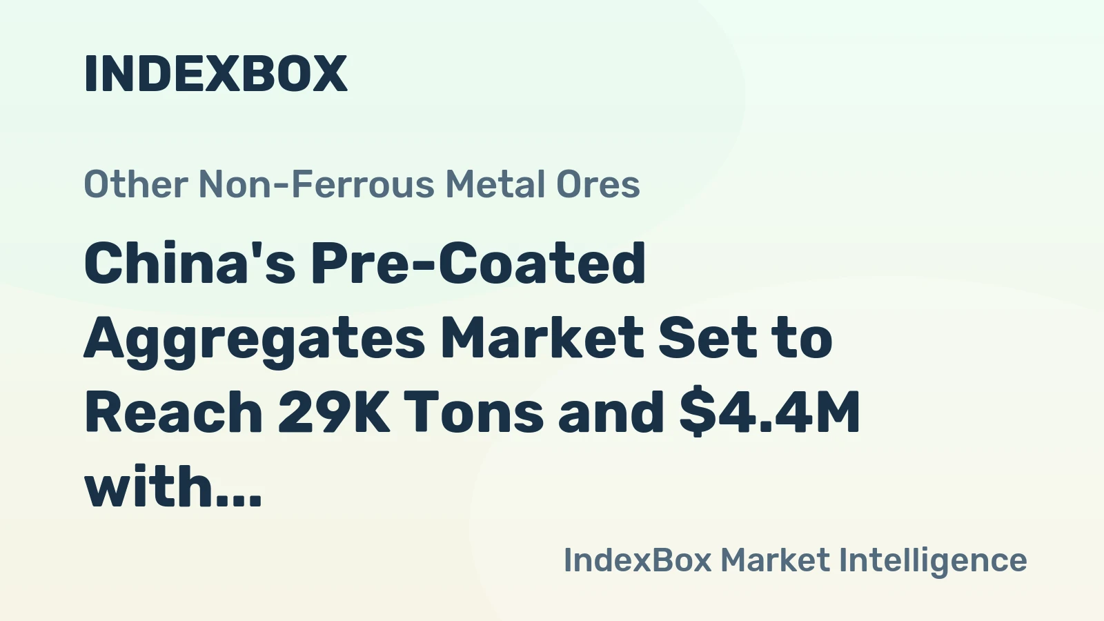 China's Pre-Coated Aggregates Market Set to Reach 29K Tons and $4.4M with Surging Production and Exports