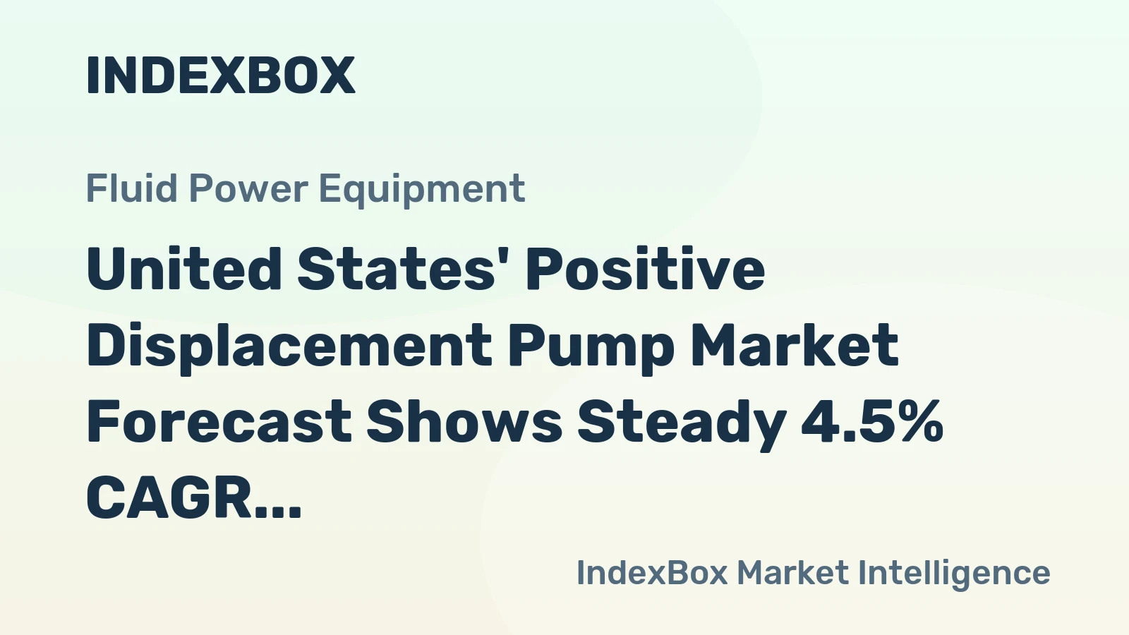 United States' Positive Displacement Pump Market Forecast Shows Steady 4.5% CAGR Growth Through 2035