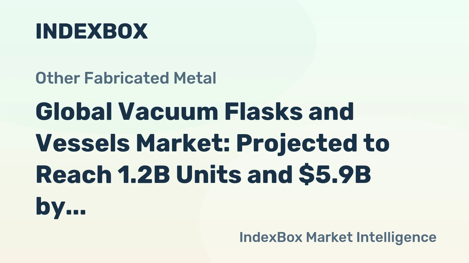 Global Vacuum Flasks and Vessels Market: Projected to Reach 1.2B Units and $5.9B by 2030