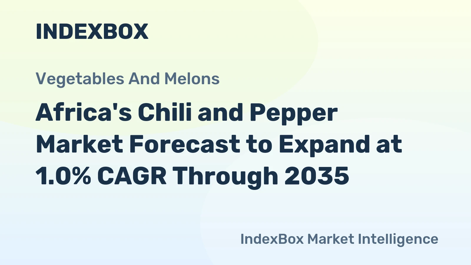 Africa's Chili and Pepper Market Forecast to Expand at 1.0% CAGR Through 2035
