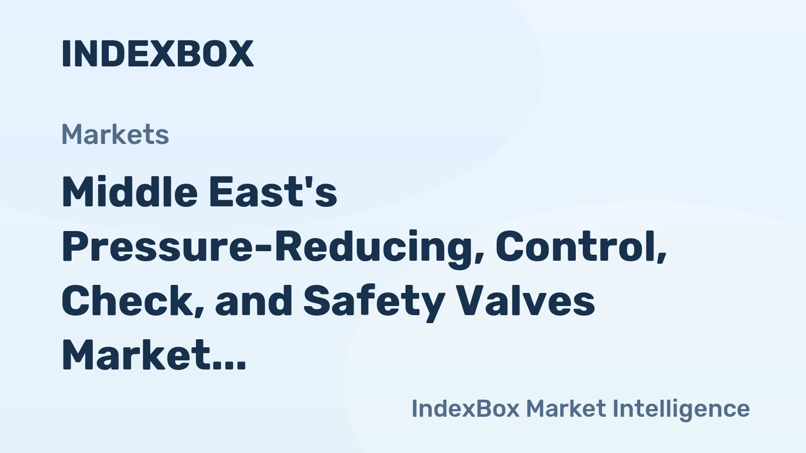 Middle East's Pressure-Reducing, Control, Check, and Safety Valves Market to Reach $1.5B by 2035 with +2.7% CAGR