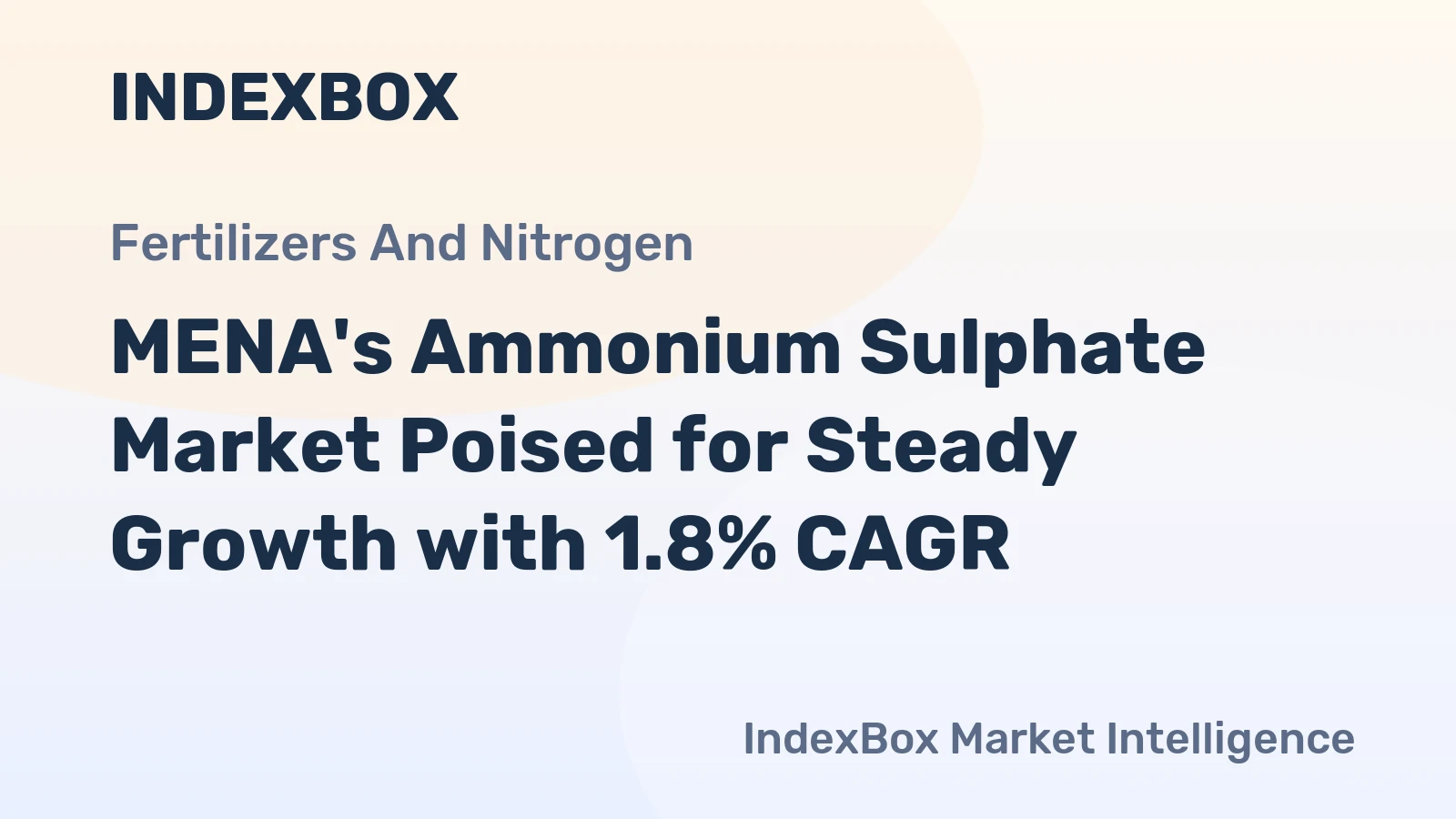 MENA's Ammonium Sulphate Market Poised for Steady Growth with 1.8% CAGR