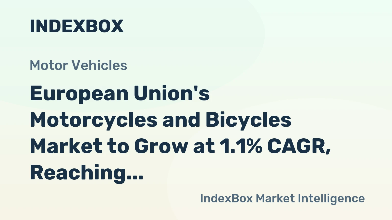European Union's Motorcycles and Bicycles Market to Grow at 1.1% CAGR, Reaching 33M Units by 2035