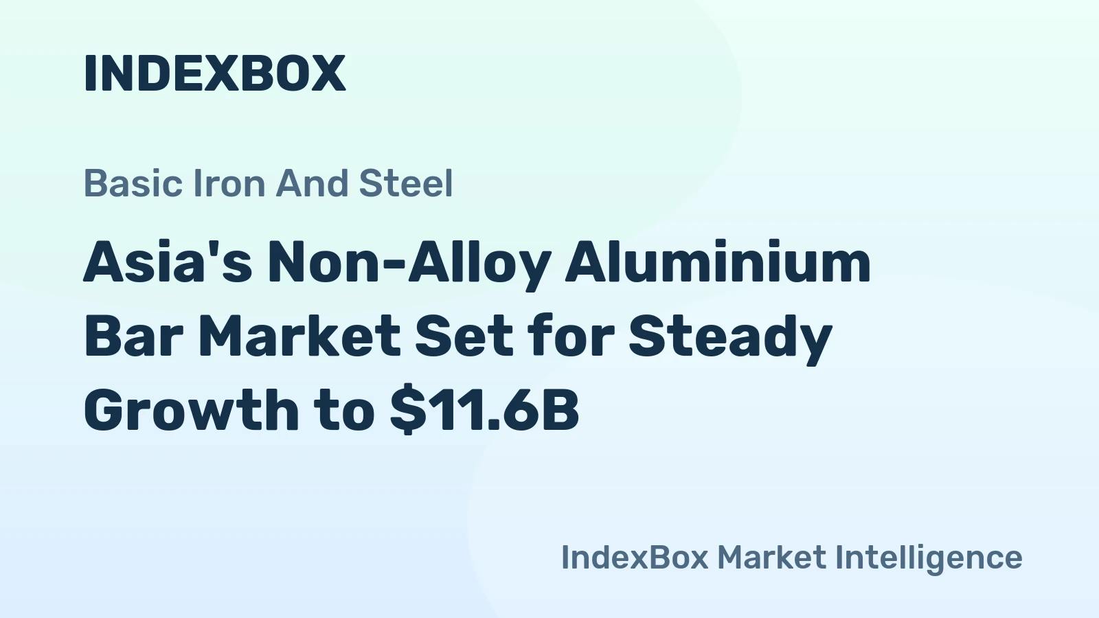Asia's Non-Alloy Aluminium Bar Market Set for Steady Growth to $11.6B