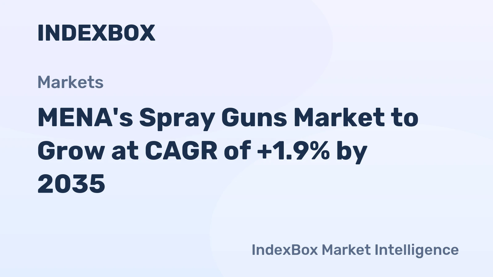 MENA's Spray Guns Market to Grow at CAGR of +1.9% by 2035