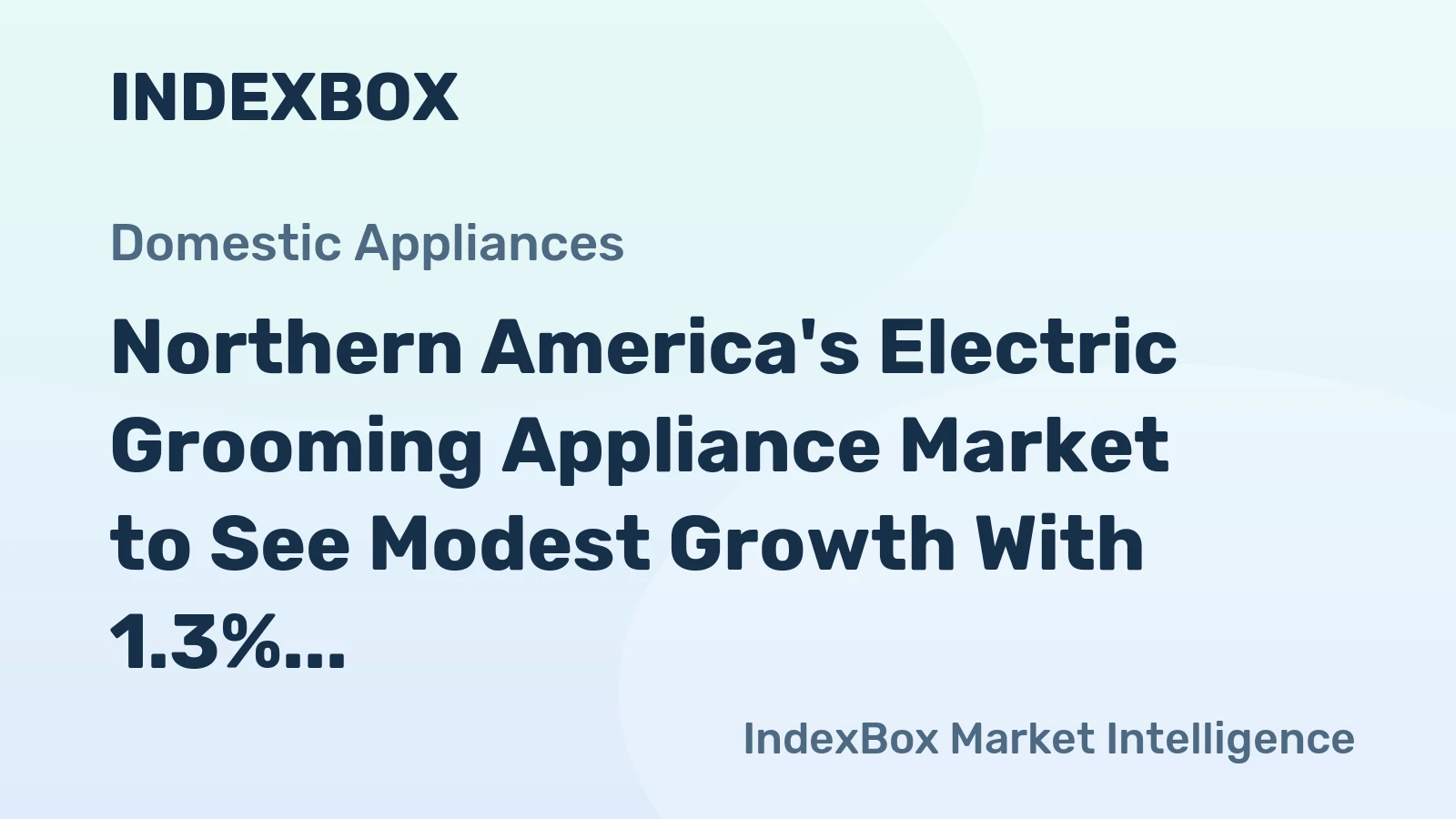 Northern America's Electric Grooming Appliance Market to See Modest Growth With 1.3% CAGR Through 2035