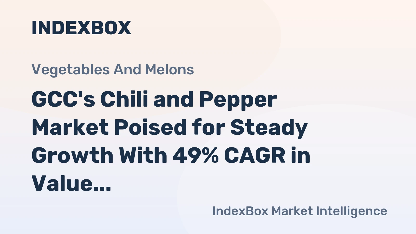GCC's Chili and Pepper Market Poised for Steady Growth With 49% CAGR in Value Through 2035
