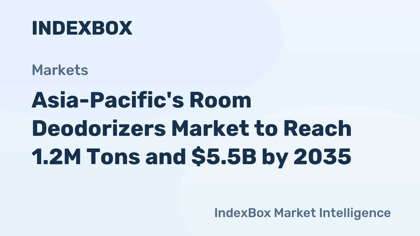 Asia-Pacific's Room Deodorizers Market to Reach 1.2M Tons and $5.5B by 2035