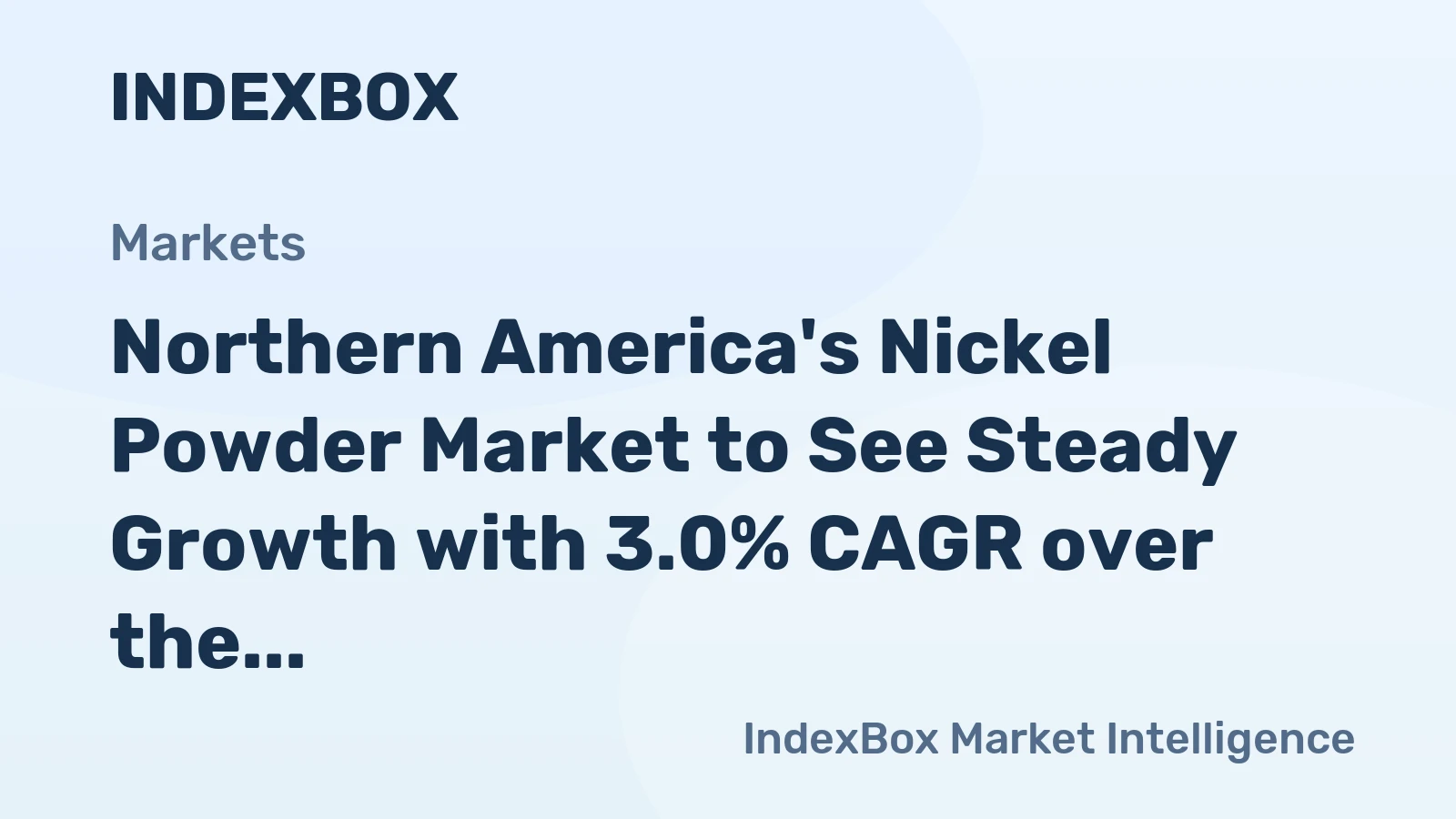 Northern America's Nickel Powder Market to See Steady Growth with 3.0% CAGR over the Next Decade
