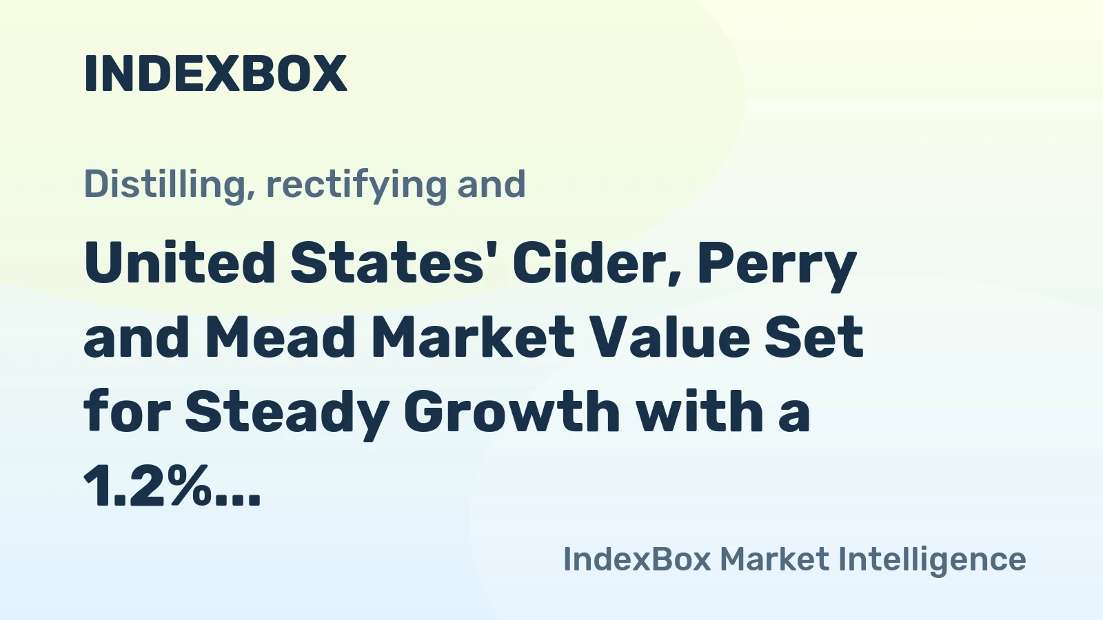 United States' Cider, Perry and Mead Market Value Set for Steady Growth with a 1.2% CAGR Through 2035