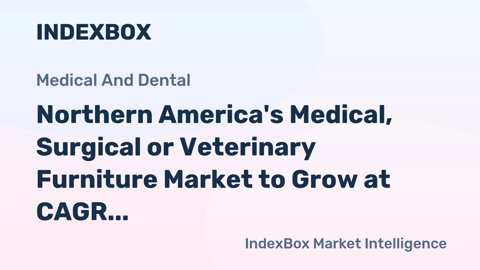 Northern America's Medical, Surgical or Veterinary Furniture Market to Grow at CAGR of +0.4% by 2035