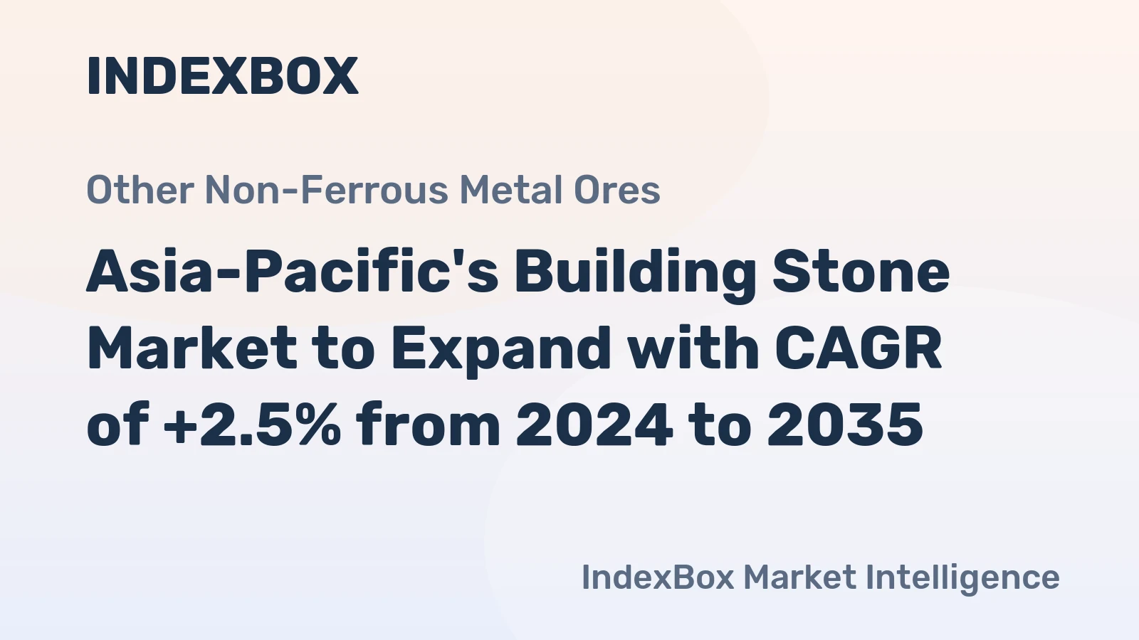 Asia-Pacific's Building Stone Market to Expand with CAGR of +2.5% from 2024 to 2035