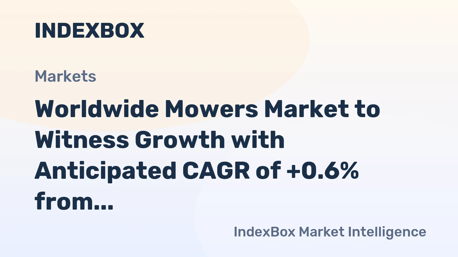 Worldwide Mowers Market to Witness Growth with Anticipated CAGR of +0.6% from 2024 to 2035