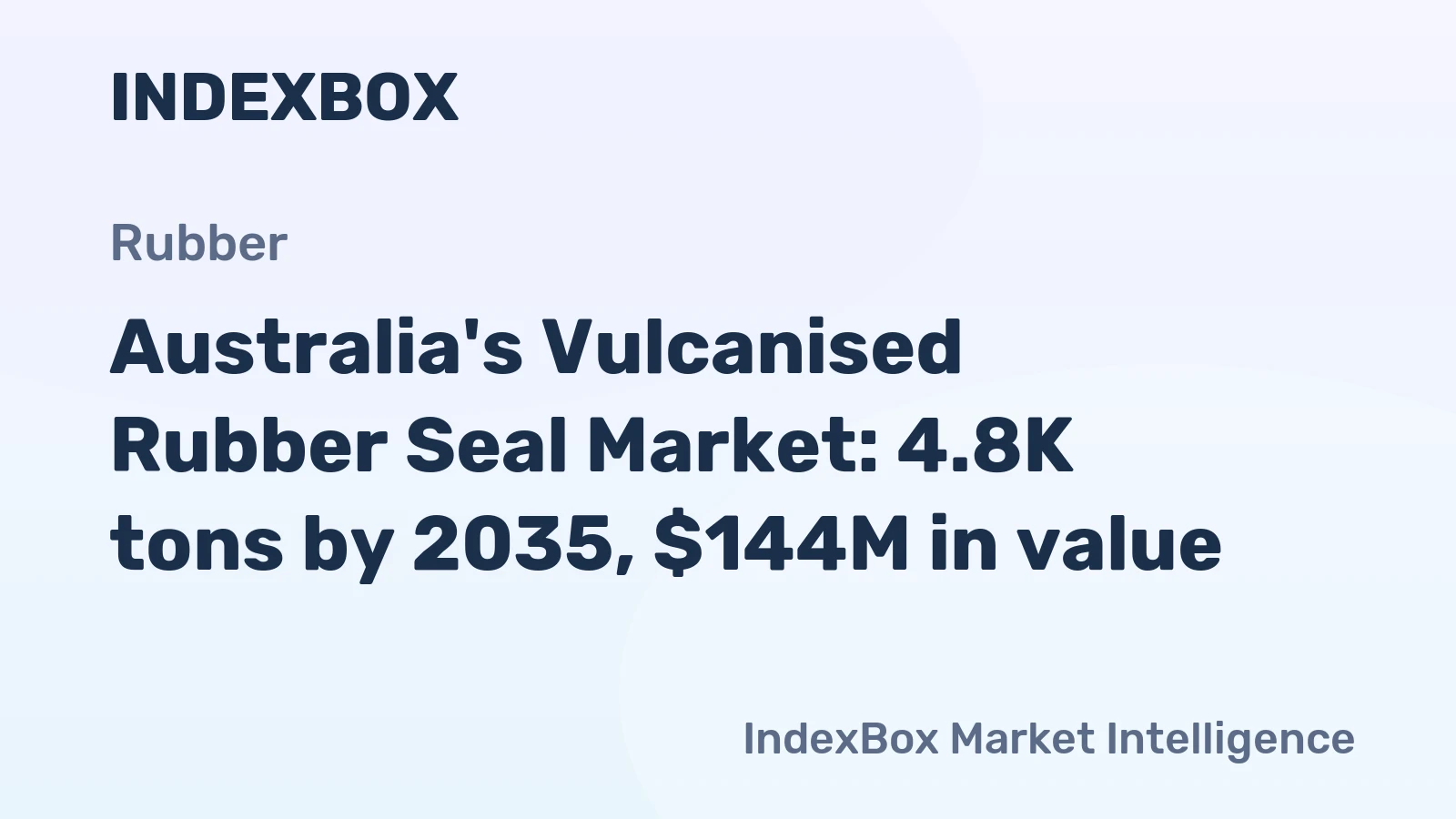 Australia's Vulcanised Rubber Seal Market: 4.8K tons by 2035, $144M in value