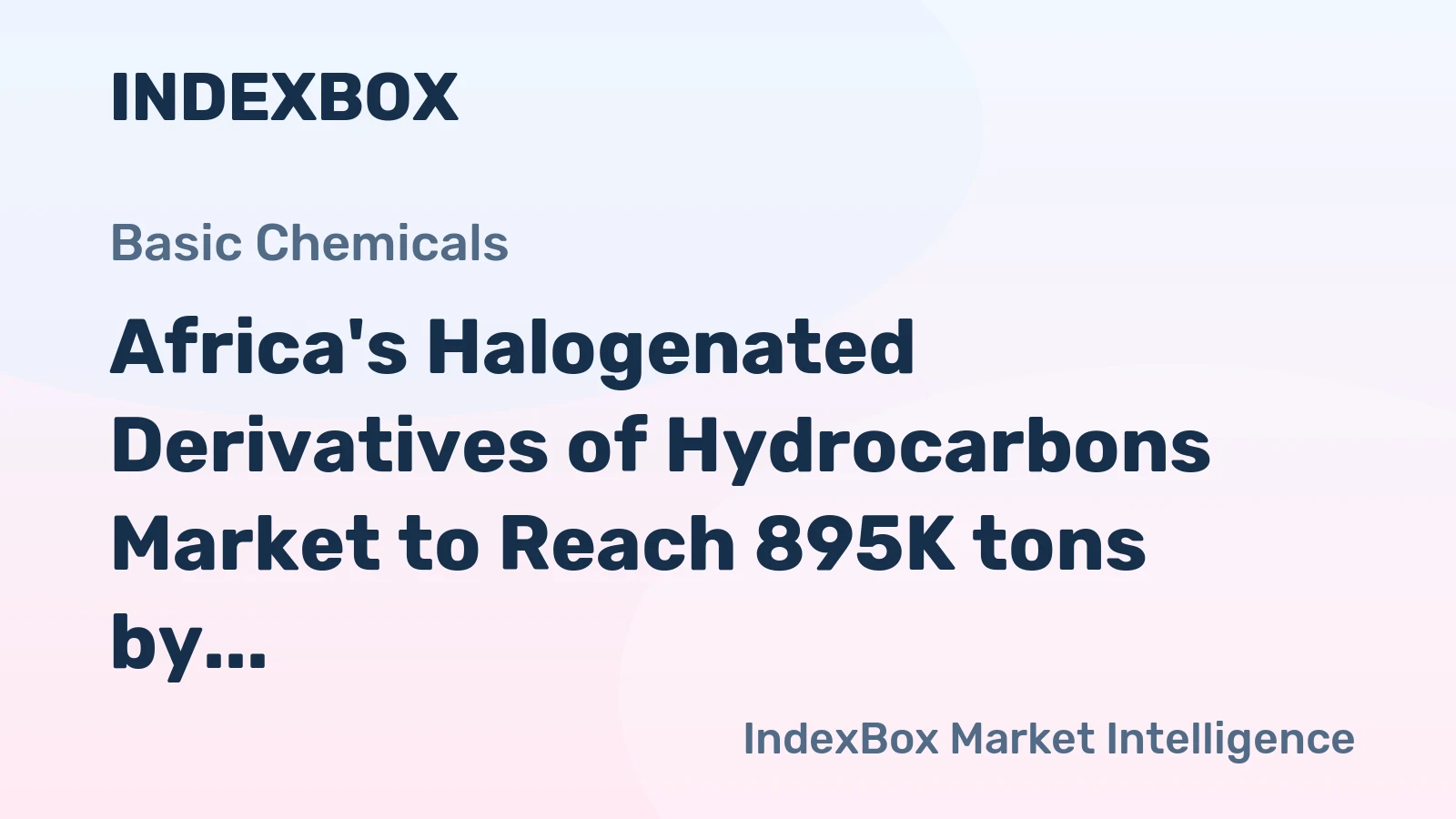 Africa's Halogenated Derivatives of Hydrocarbons Market to Reach 895K tons by 2035, Valued at $1.8B