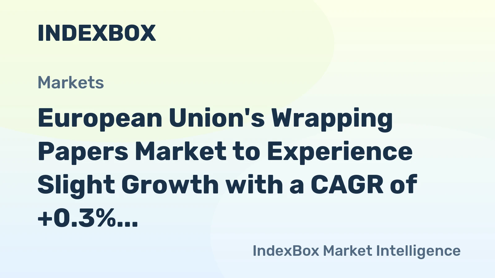 European Union's Wrapping Papers Market to Experience Slight Growth with a CAGR of +0.3% from 2024-2035