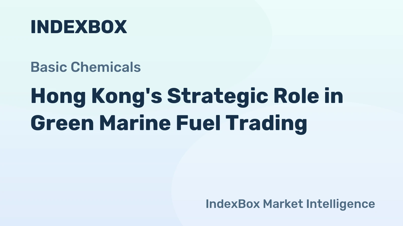 Hong Kong's Strategic Role in Green Marine Fuel Trading