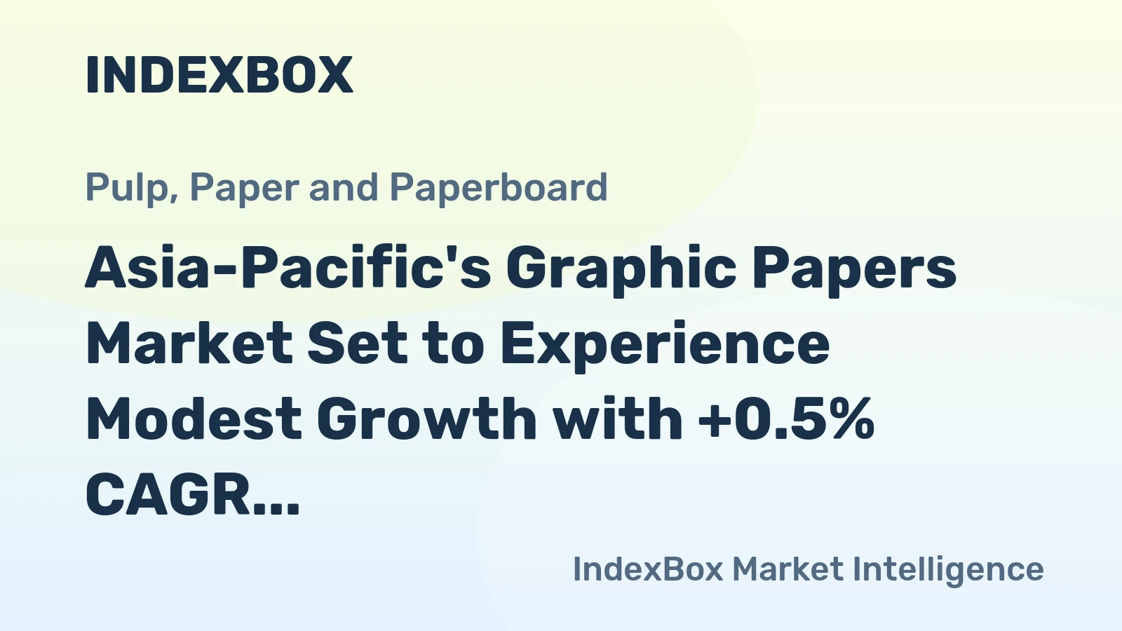 Asia-Pacific's Graphic Papers Market Set to Experience Modest Growth with +0.5% CAGR Over Next Decade