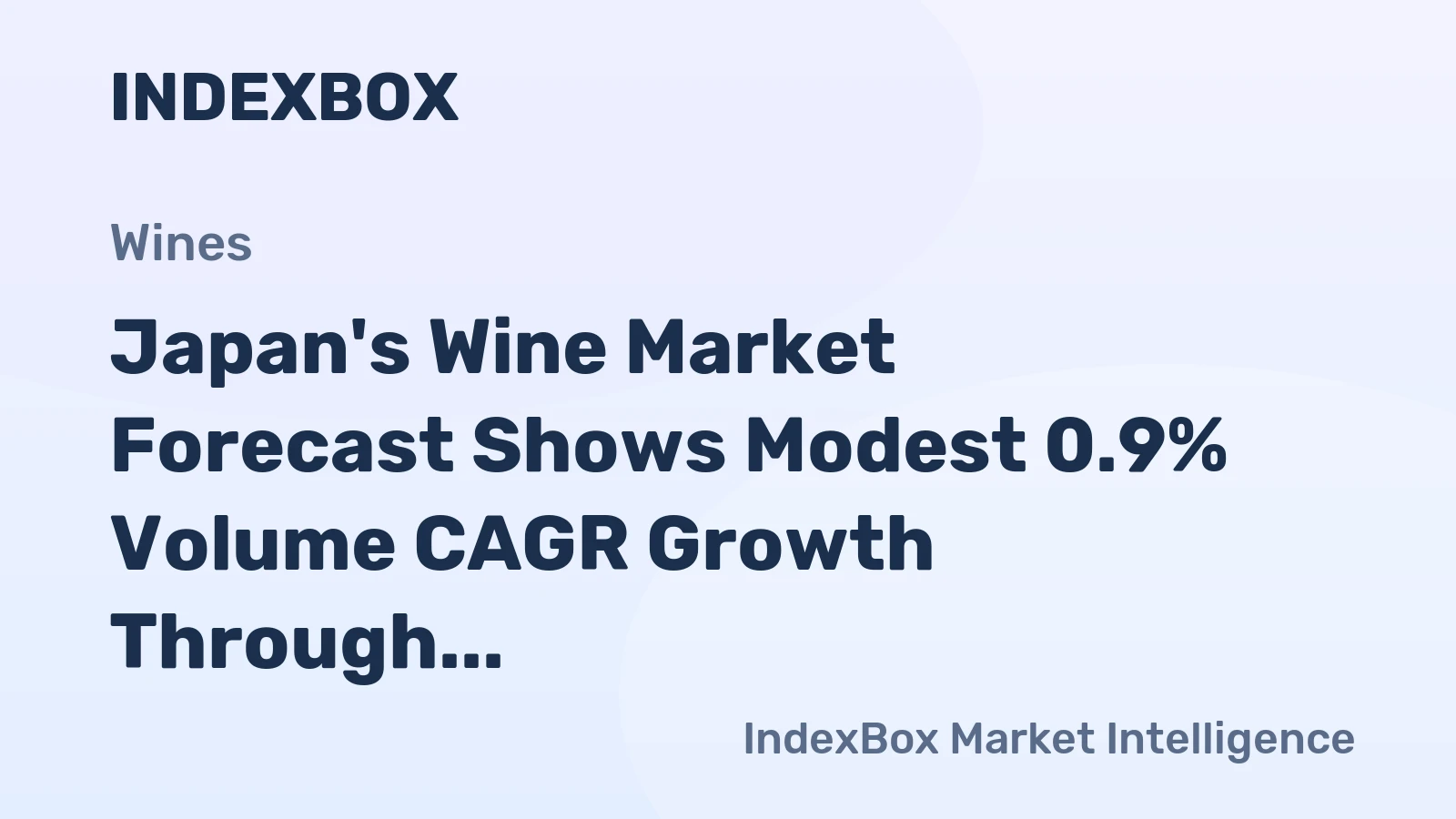 Japan's Wine Market Forecast Shows Modest 0.9% Volume CAGR Growth Through 2035