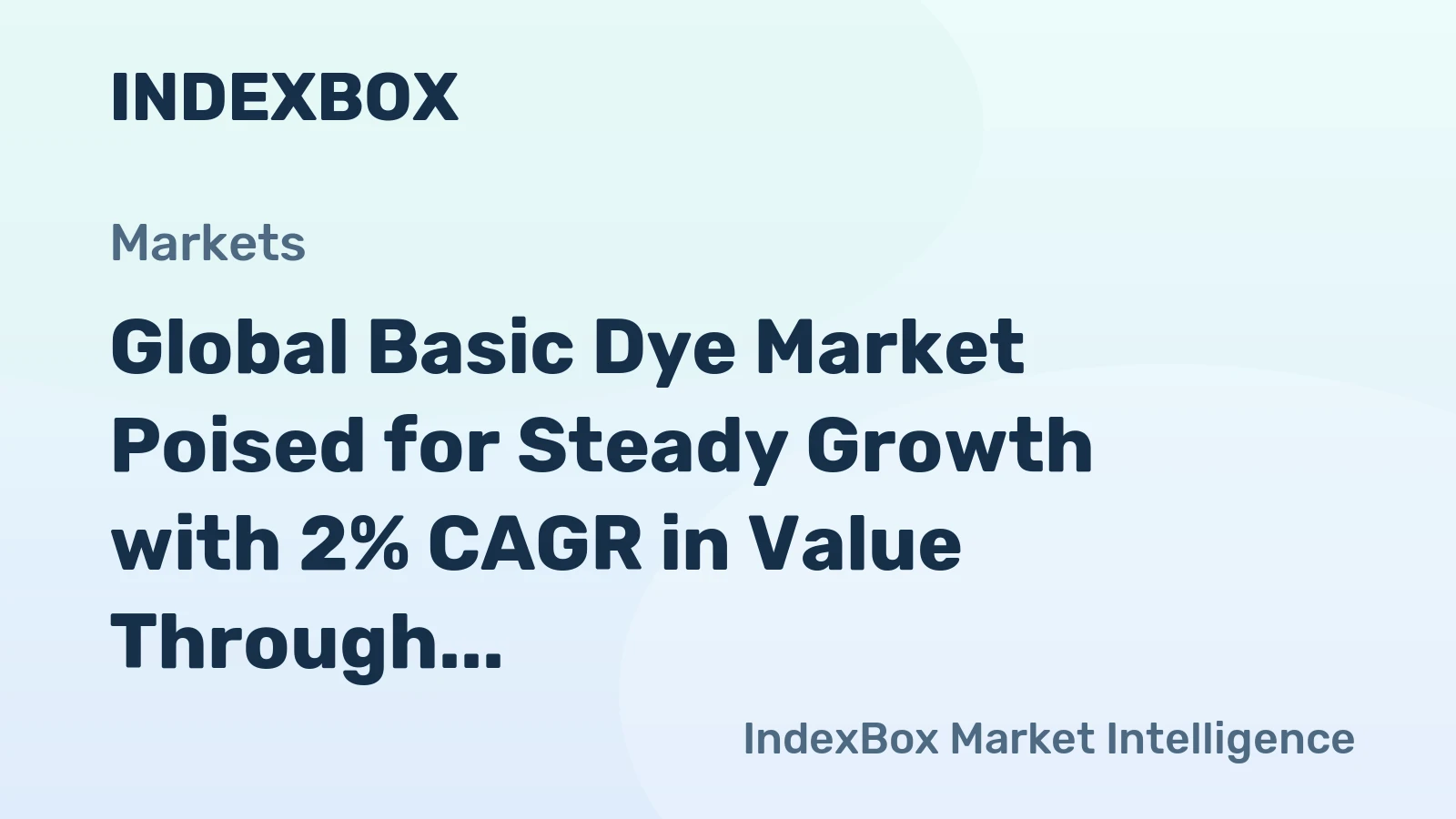 Global Basic Dye Market Poised for Steady Growth with 2% CAGR in Value Through 2035