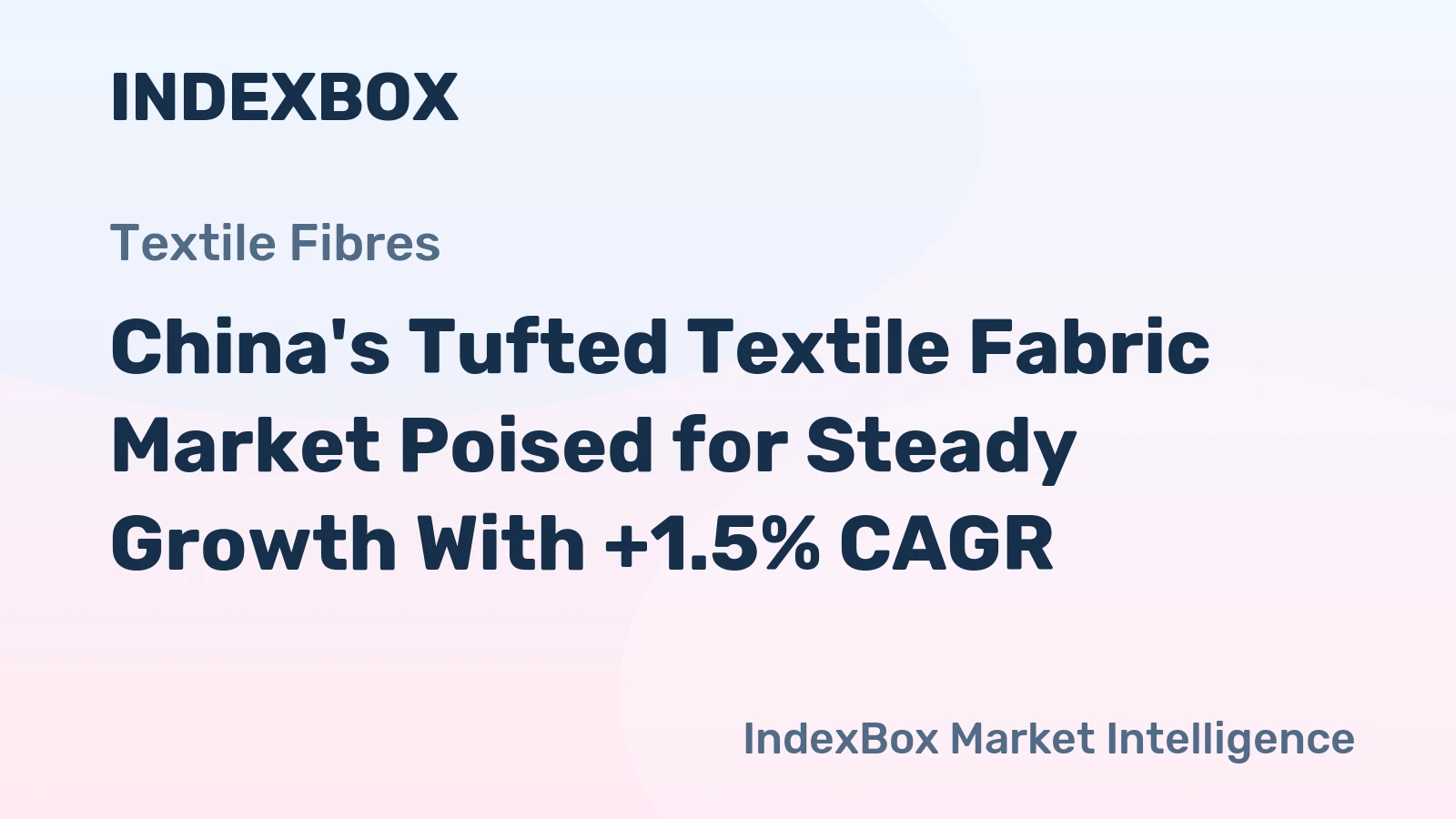China's Tufted Textile Fabric Market Poised for Steady Growth With +1.5% CAGR