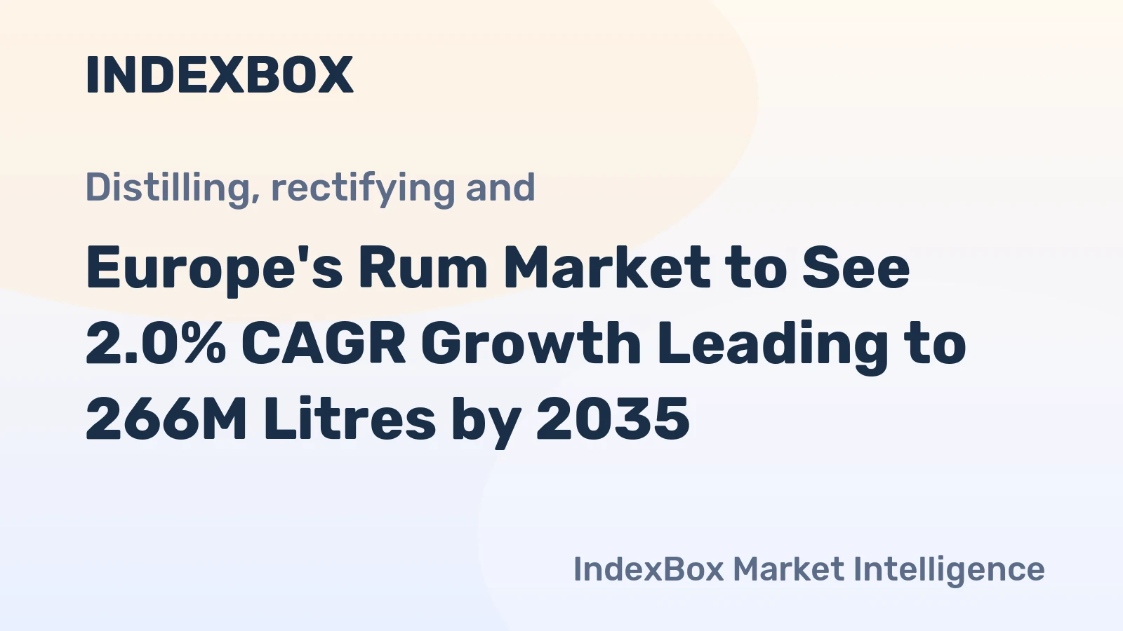 Europe's Rum Market to See 2.0% CAGR Growth Leading to 266M Litres by 2035