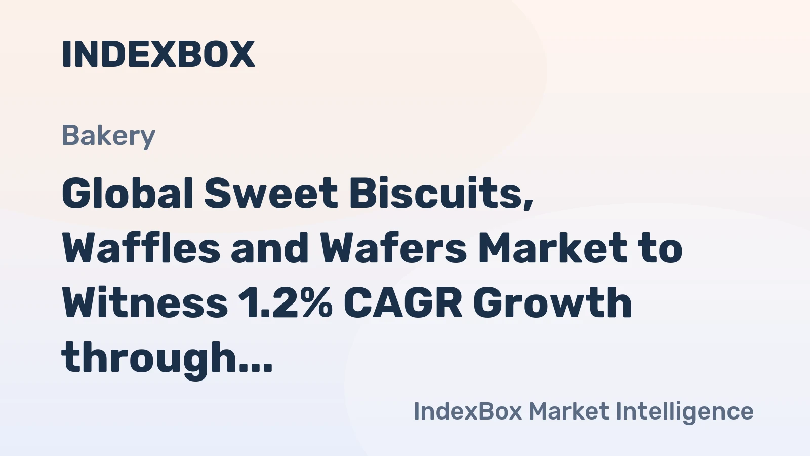 Global Sweet Biscuits, Waffles and Wafers Market to Witness 1.2% CAGR Growth through 2035