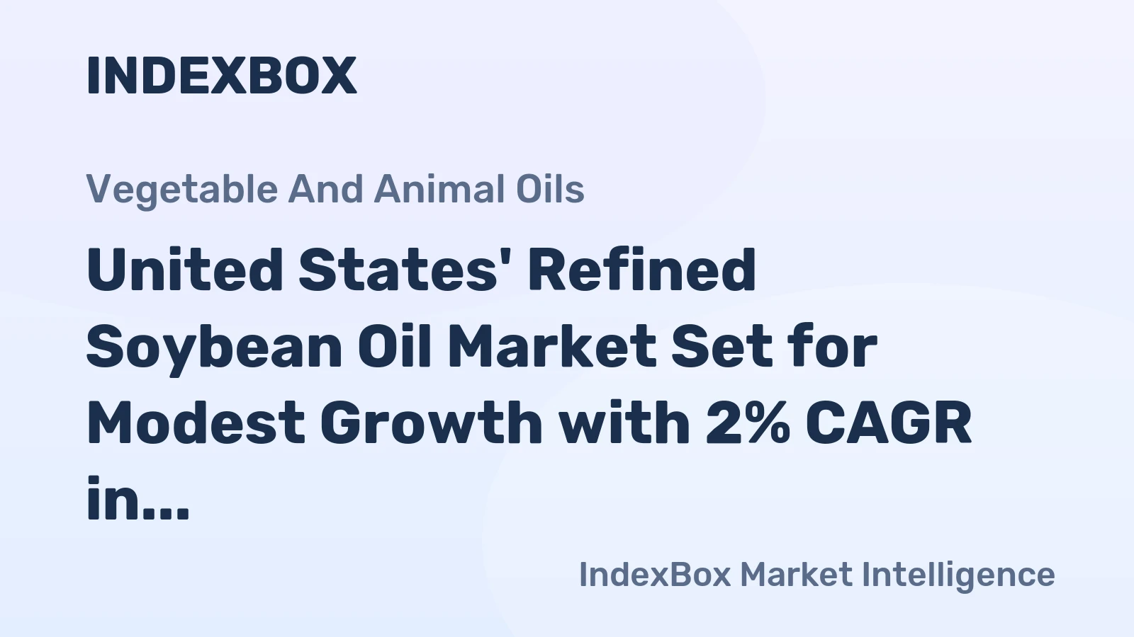 United States' Refined Soybean Oil Market Set for Modest Growth with 2% CAGR in Value Through 2035