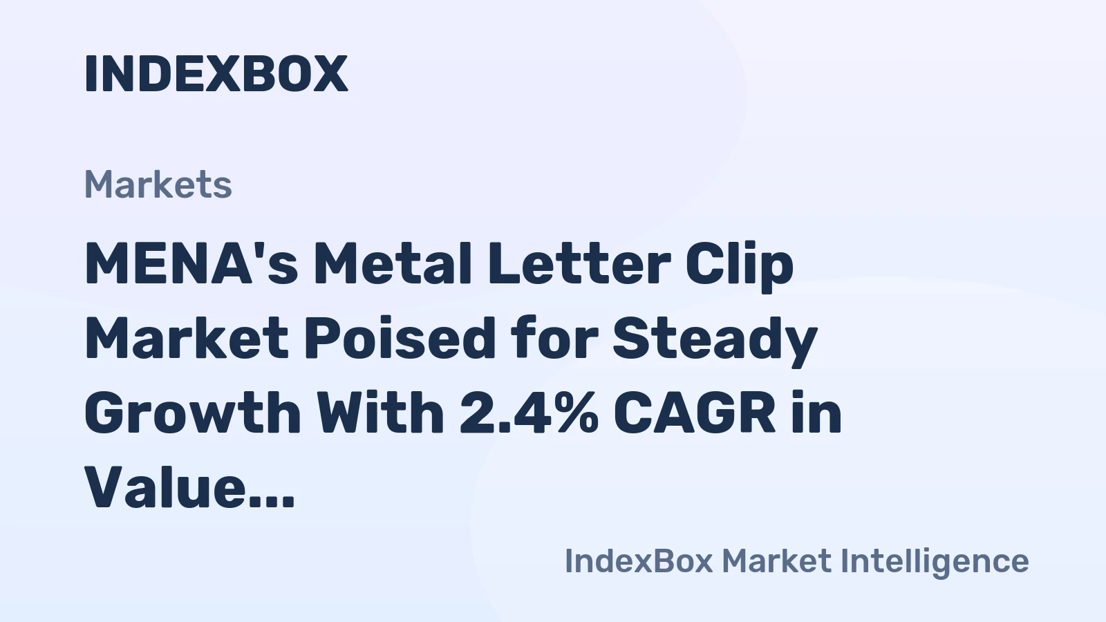 MENA's Metal Letter Clip Market Poised for Steady Growth With 2.4% CAGR in Value Through 2035