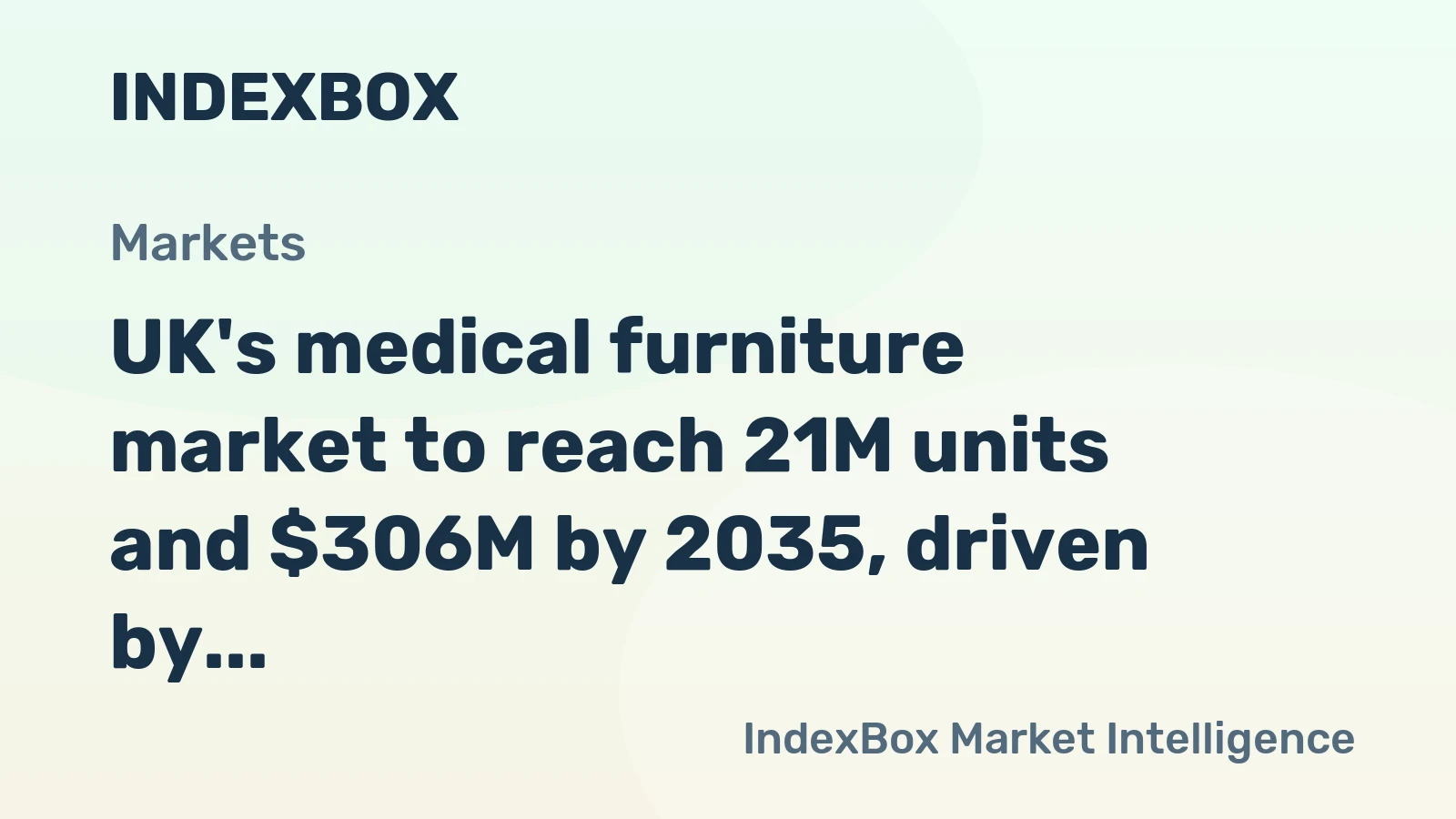 UK's medical furniture market to reach 21M units and $306M by 2035, driven by steady demand.