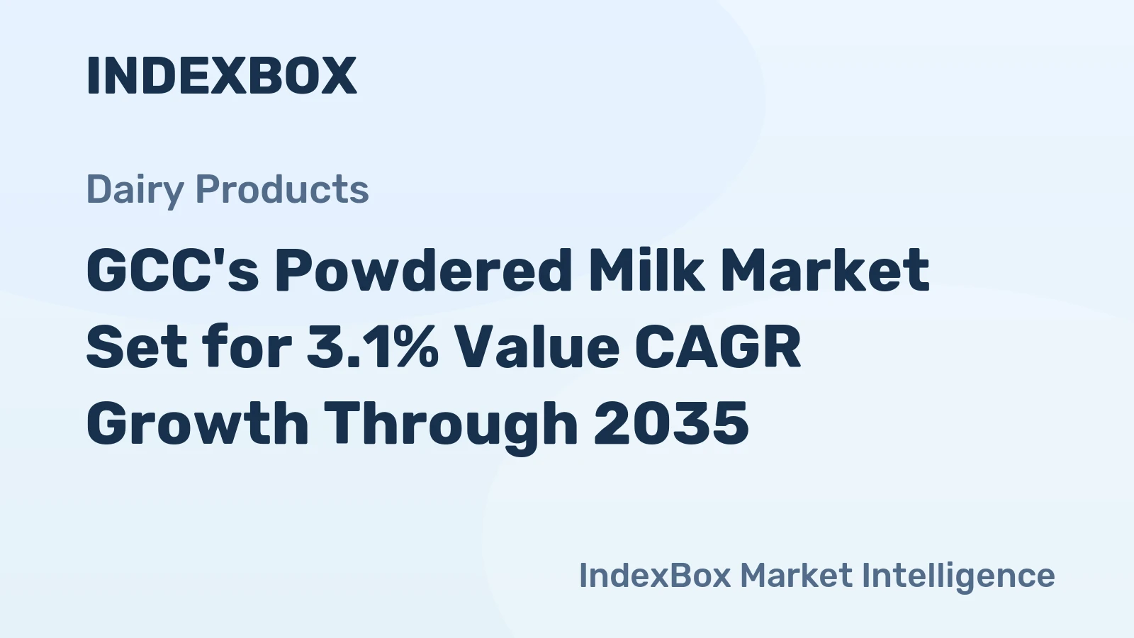GCC's Powdered Milk Market Set for 3.1% Value CAGR Growth Through 2035