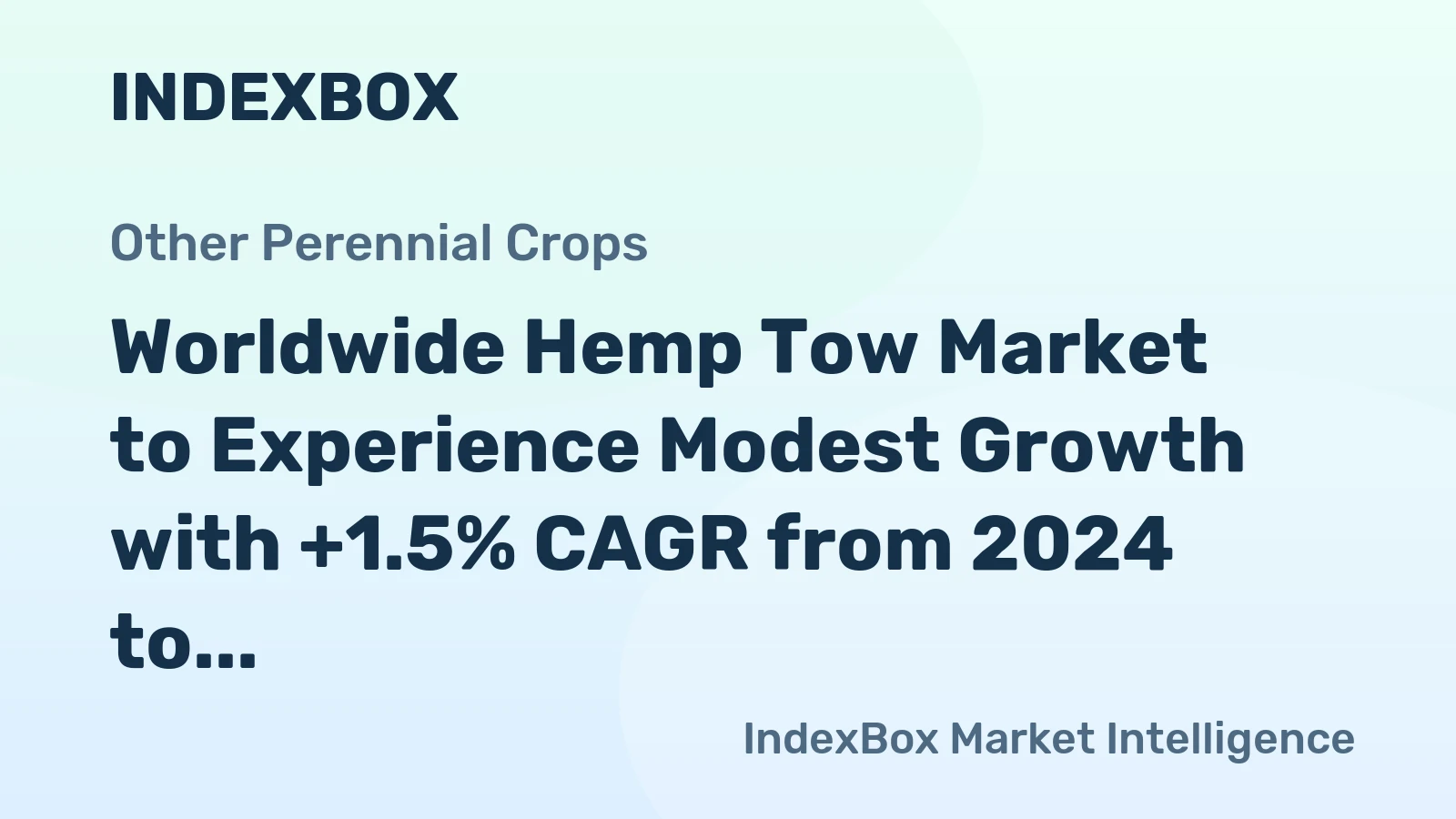 Worldwide Hemp Tow Market to Experience Modest Growth with +1.5% CAGR from 2024 to 2035