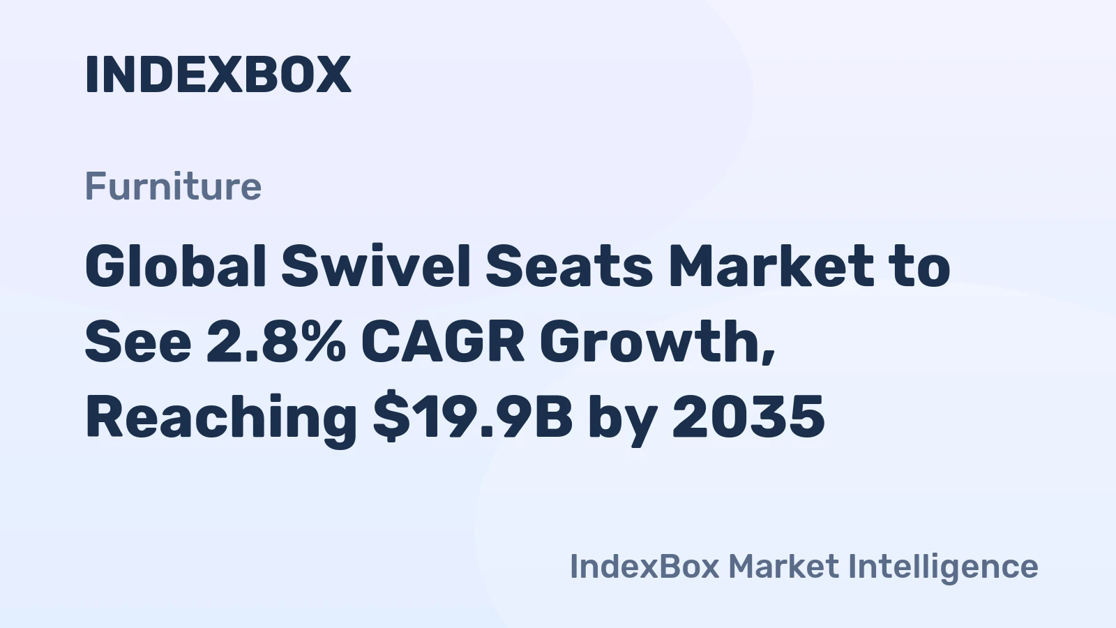 Global Swivel Seats Market to See 2.8% CAGR Growth, Reaching $19.9B by 2035