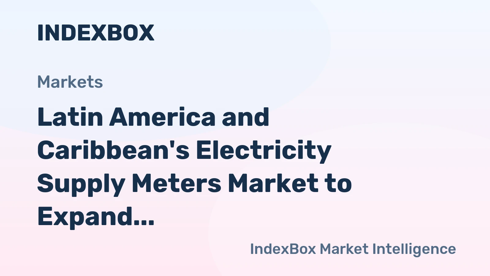 Latin America and Caribbean's Electricity Supply Meters Market to Expand at a CAGR of +0.3% Over Next Decade