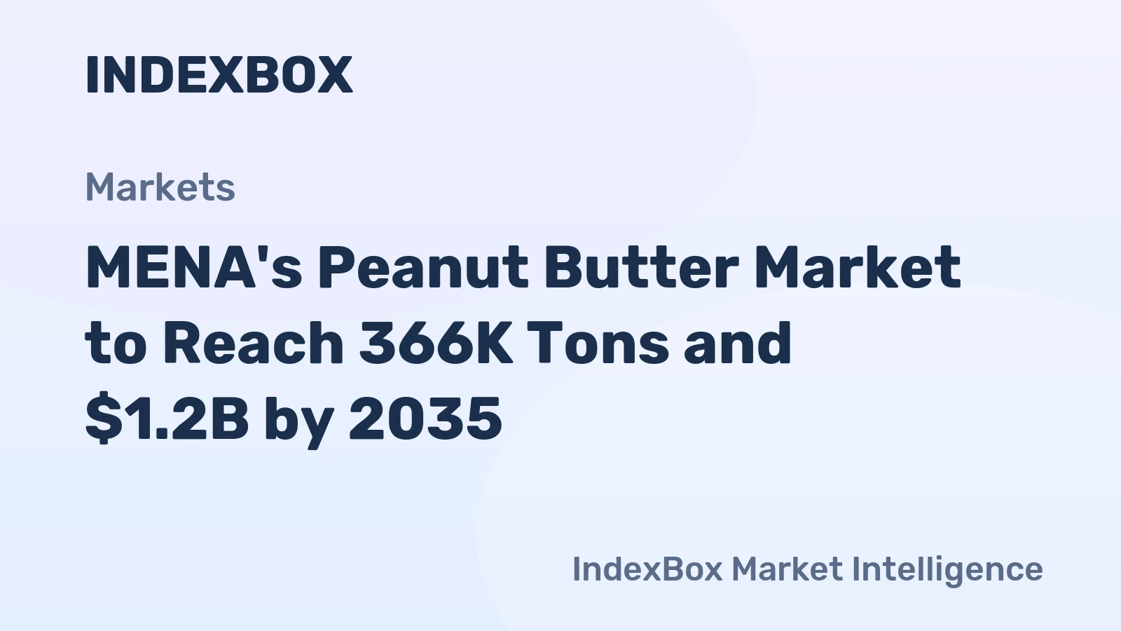 MENA's Peanut Butter Market to Reach 366K Tons and $1.2B by 2035