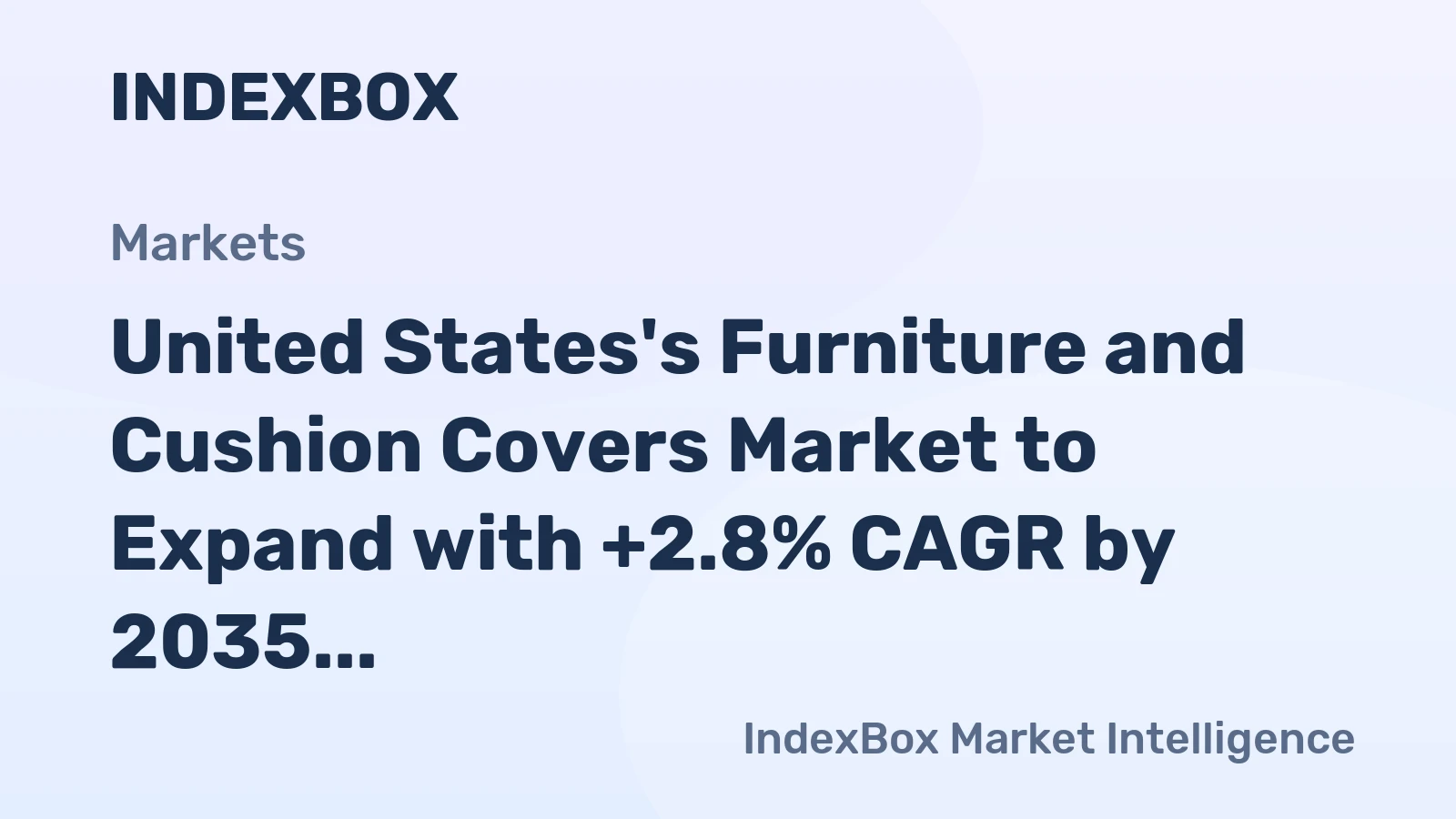 United States's Furniture and Cushion Covers Market to Expand with +2.8% CAGR by 2035
