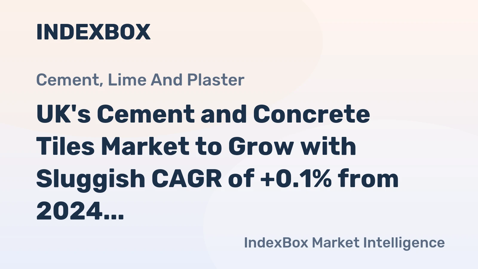 UK's Cement and Concrete Tiles Market to Grow with Sluggish CAGR of +0.1% from 2024 to 2035