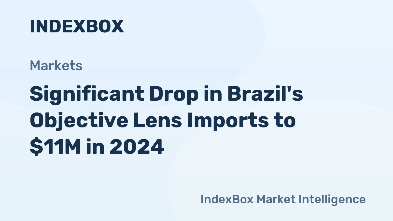 Significant Drop in Brazil's Objective Lens Imports to $11M in 2024