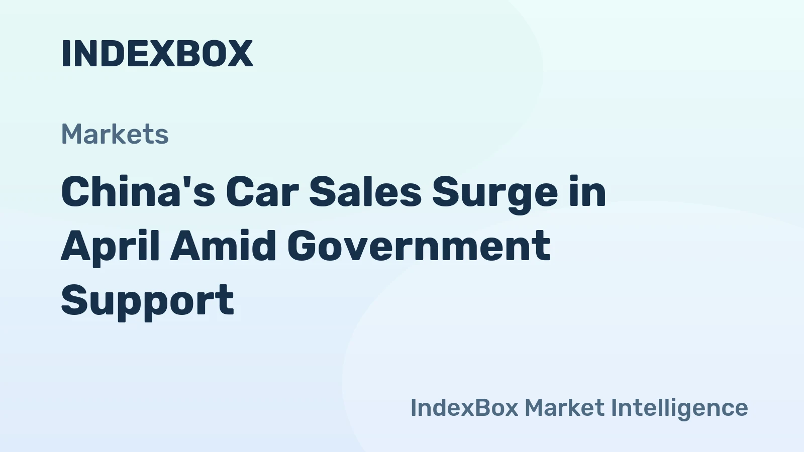 China's Car Sales Surge in April Amid Government Support