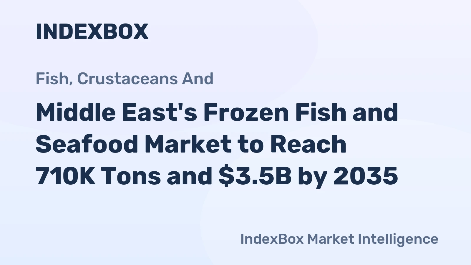 Middle East's Frozen Fish and Seafood Market to Reach 710K Tons and $3.5B by 2035