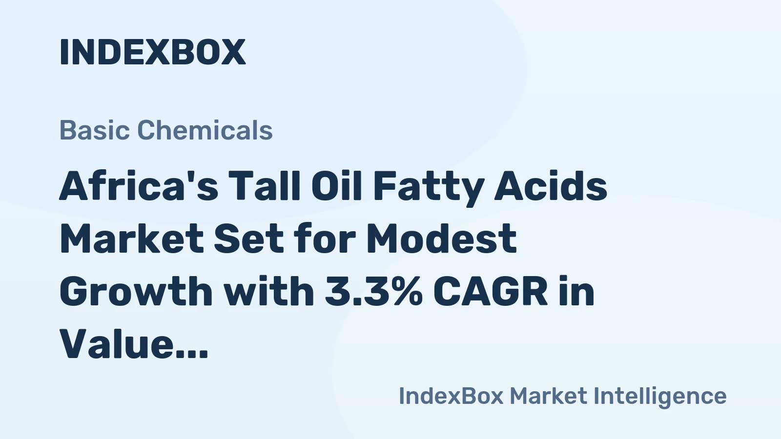Africa's Tall Oil Fatty Acids Market Set for Modest Growth with 3.3% CAGR in Value Through 2035