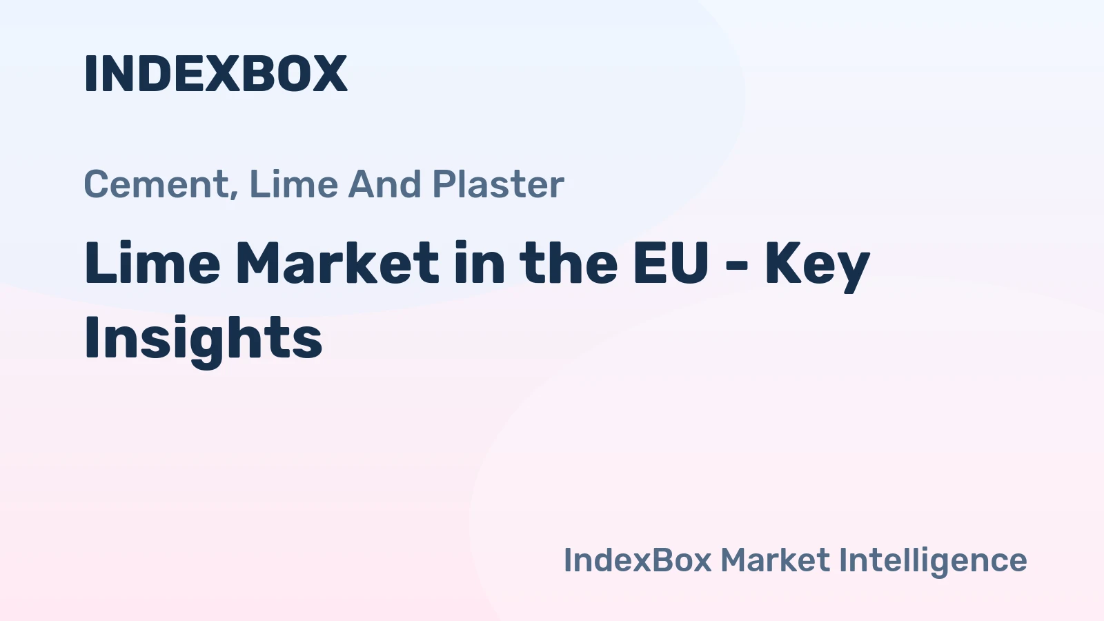 Lime Market in the EU - Key Insights