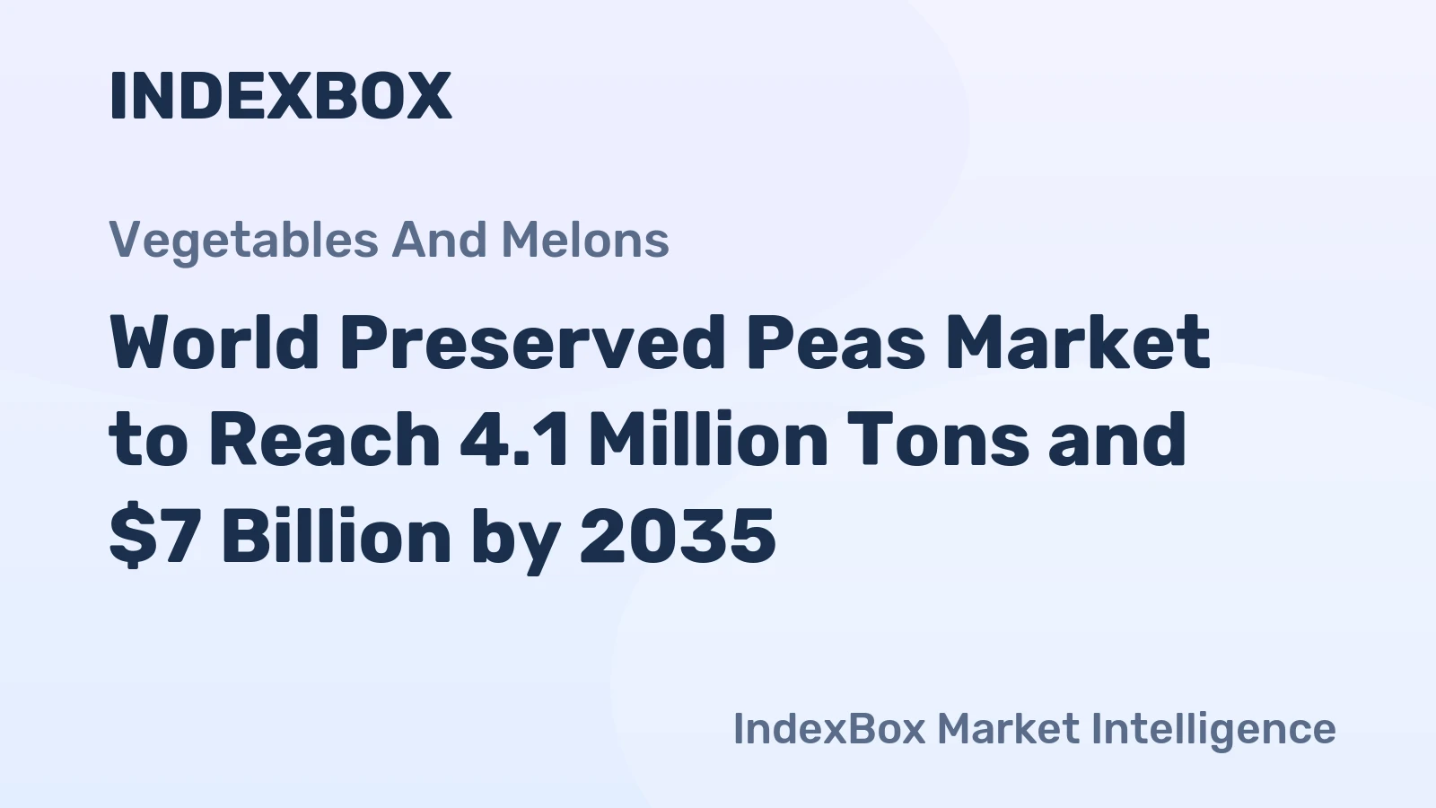 World Preserved Peas Market to Reach 4.1 Million Tons and $7 Billion by 2035