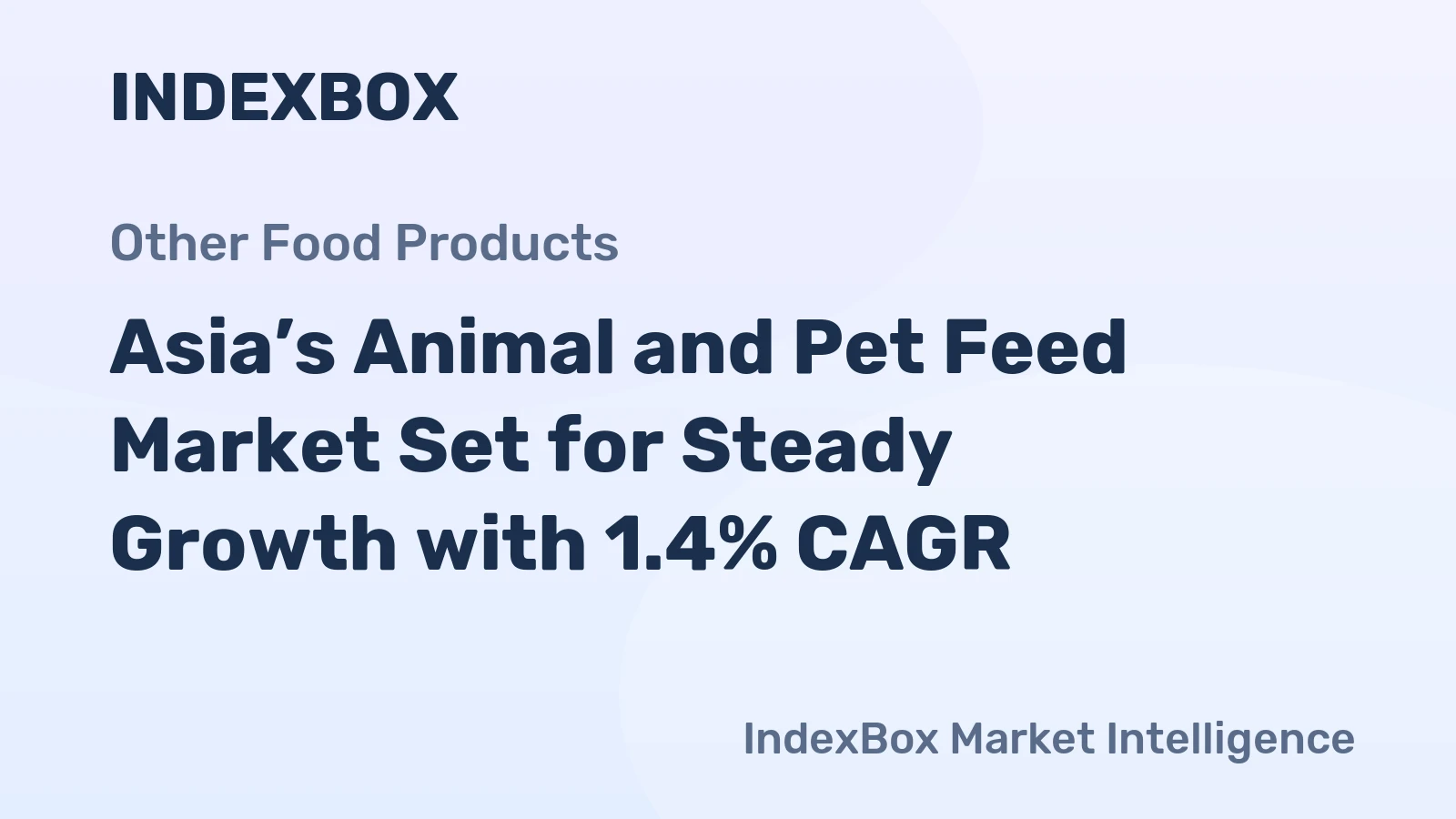 Asia’s Animal and Pet Feed Market Set for Steady Growth with 1.4% CAGR